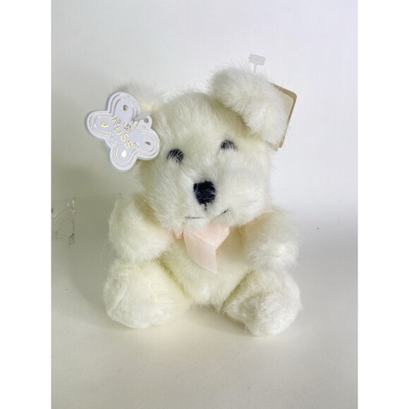 Russ | Toys | Russ Caress Soft Pets Shara White Puppy Dog Pink Bow ...